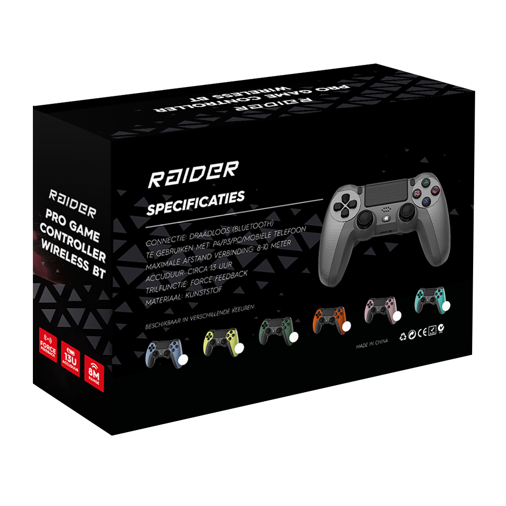 RAIDER PRO Game Controller Wireless BT Blauw